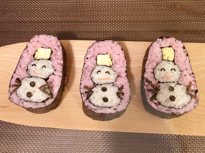 Unique Sushi Roll Workshop Vol. 21 Santa & Snowman Sushi | RESOBOX
